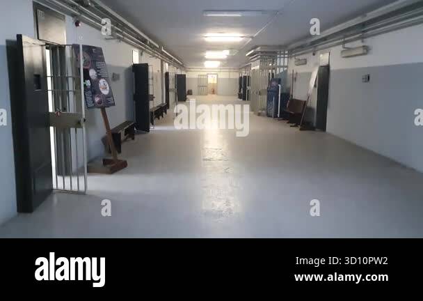 Interior of Le Nuove Prison Museum in Turin, historic Italian jail ...