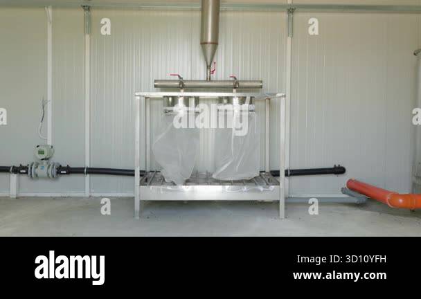 Filtration system for sewage purification is highlighted, featuring ...