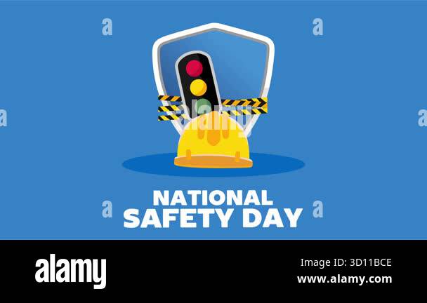 National Safety Day for better work safety Stock Video Footage - Alamy