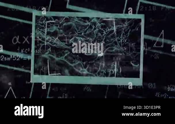 Dynamic abstract animation showcasing microscopic biological structures ...