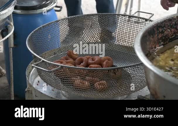 Traditional Turkish dessert. It is called "Lokma". Delicious and ...