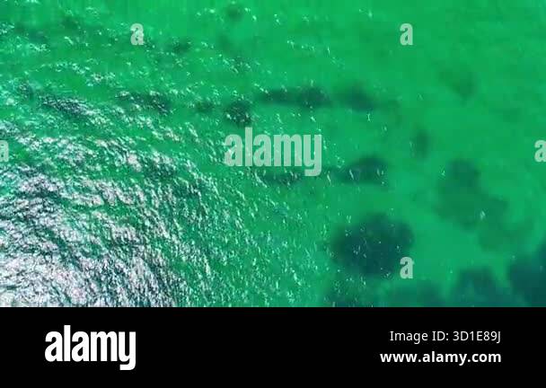 Drone view of Nea Potidea Canal connecting the Toroneos and Thermaic ...