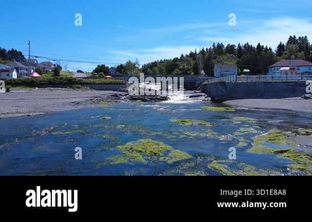 The mouth of the Rivire-Blanche, which flows into the St. Lawrence ...