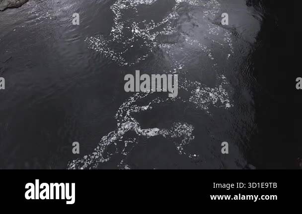 Waves forming patterns on a river surface Stock Video Footage - Alamy