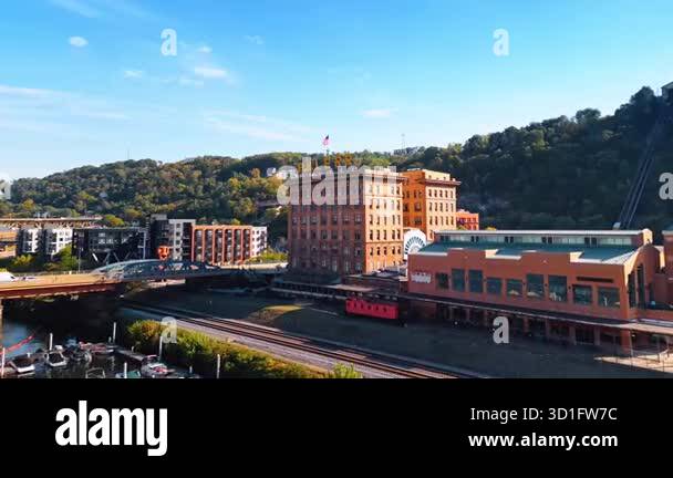 Piyysburgh, USA, 3 August 2025: Historic red brick building in ...