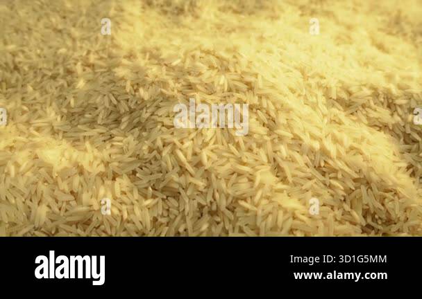Rice Pile Food Moving Shot Stock Video Footage - Alamy