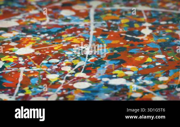 Moving Above A Modern Art Canvas Stock Video Footage - Alamy