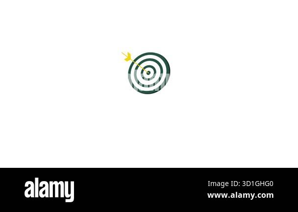 Multiple users connected to single goal and target on the white ...