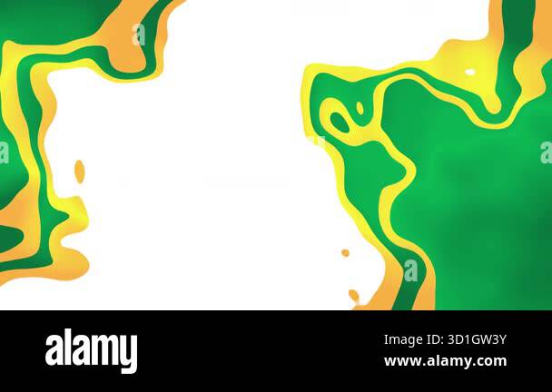 Yellow and Green Colorful Abstract Flowing Background Video Stock Video ...