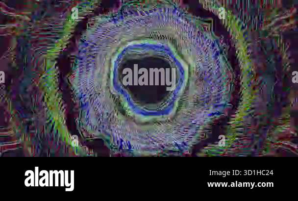 A colorful and vibrant tunnel effect is showcased through continuous ...