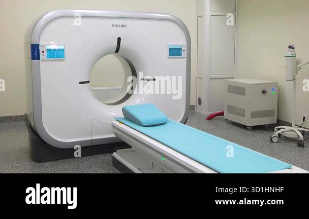 Kyiv, Ukraine - Oktober 6, 2025: Computed axial tomography (CAT). CT ...