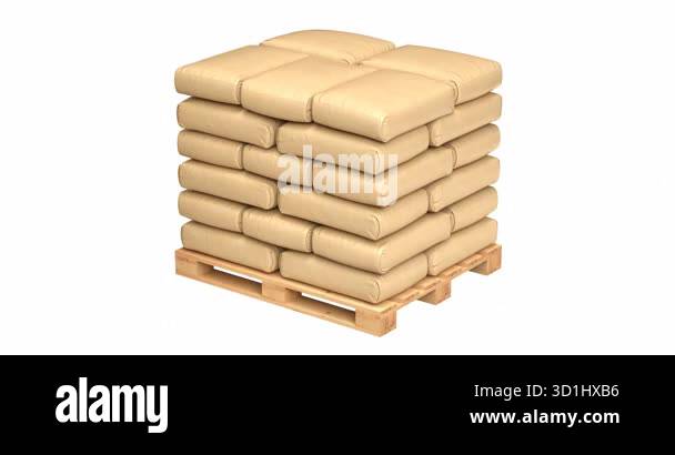 3d rendering wooden pallet Stock Videos & Footage - HD and 4K Video ...