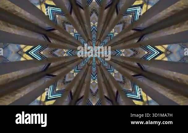 Experience the dynamic motion of a tunnel video loop filled with ...