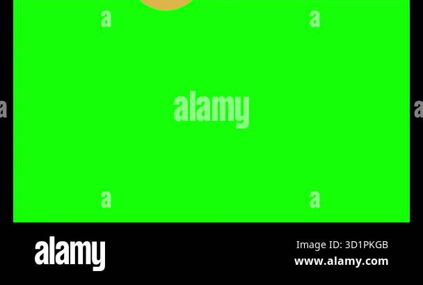 key animated icon. Green screen animated icon Stock Video Footage - Alamy
