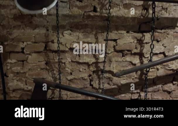 Transylvania, Romania - Oct 8, 2025: Executioners battle axe on display ...