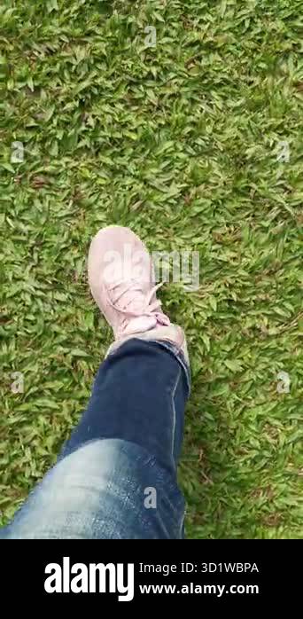 Experience the calming sensation of walking through a green meadow with ...