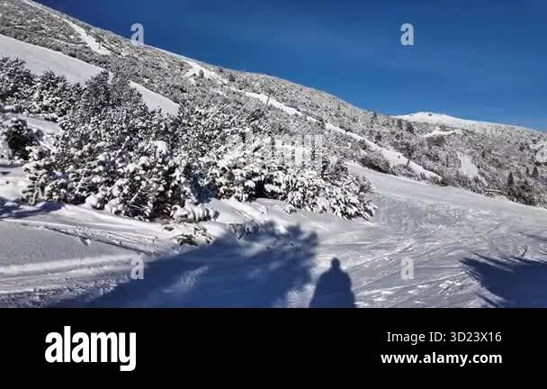 Amazing Winter view of Rila mountain near Musala peak, Bulgaria Stock ...