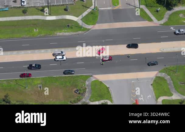 Car accident on city street in Florida. Result of distracted driving ...