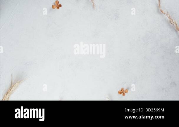 Stop motion Easter video of appearing yellow eggs, cereals, handmade ...