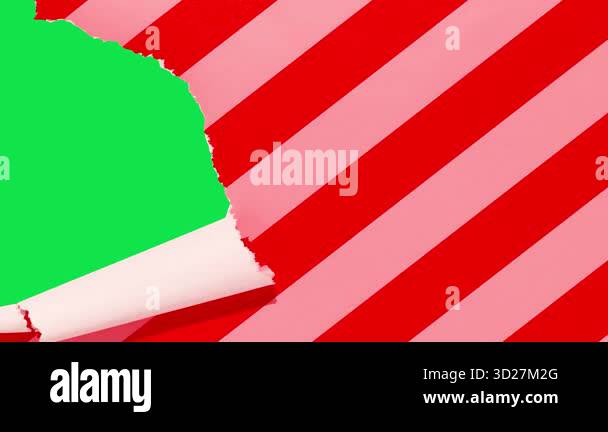 Unwrapping gift revealing a green screen - Stop Motion Animation - Red ...