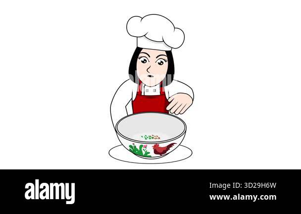 Female chef cartoon Stock Videos & Footage - HD and 4K Video Clips - Alamy