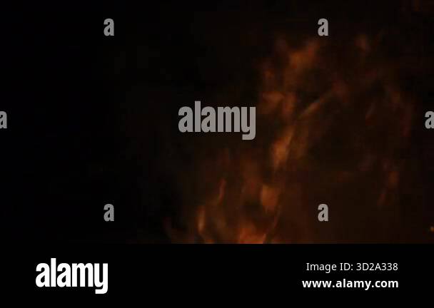 Ultra HD Intense Rising Flame Element in Center Stock Video Footage - Alamy
