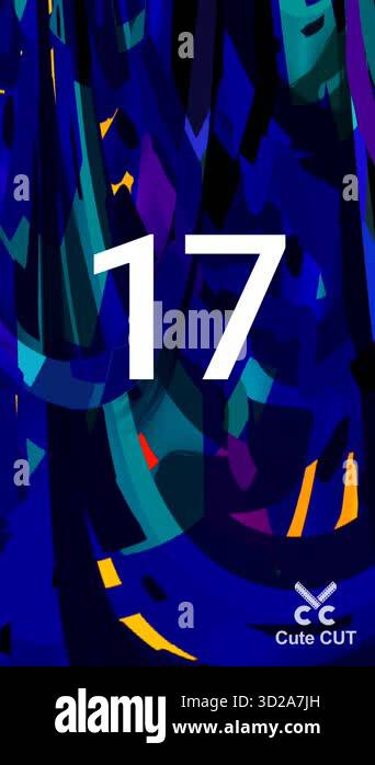 20 seconds countdown timer. Digital clock. Illustrated timer on dark ...