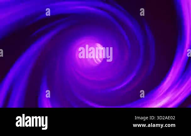 Energetic blue and purple warp tunnel with glowing swirl light motion ...