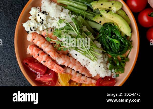 Prawn shrimp bowl rice Stock Videos & Footage - HD and 4K Video Clips ...