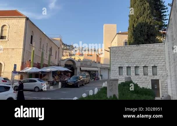 Nazareth, Israel, 30 August, 2025, View of the city and the Basilica of ...