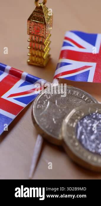 Conceptual video representing the United Kingdoms economic crisis ...