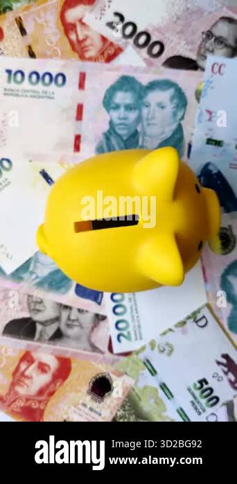 Argentina paper money, peso banknotes as currency for exchange or ...