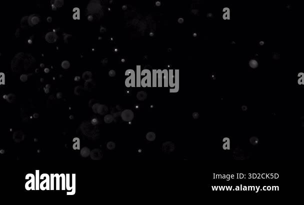 soap bubbles explode on black screen background, concept of Stock Video ...