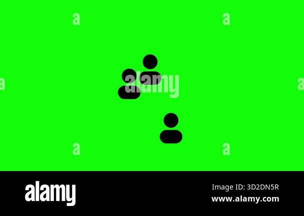 Teamwork Animation Logo Minimal People Icon Collaboration Symbol on ...