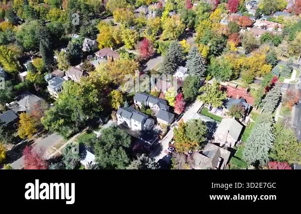 Washington Virginia Vale in Denver, CO showing curved streets lined ...