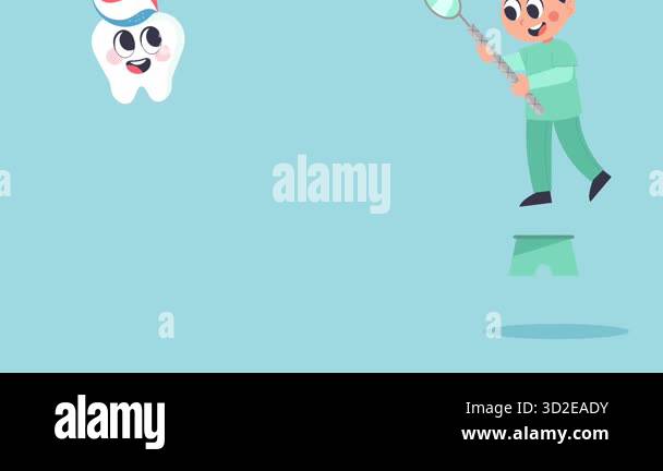 Cute cartoon dentist character dental Stock Videos & Footage - HD and ...