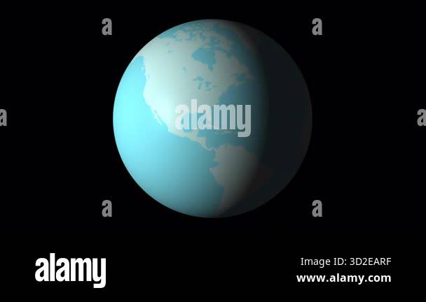 3 d illustration of a planet earth Stock Video Footage - Alamy