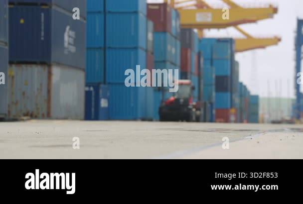 ALMATY, KAZAKHSTAN - OCTOBER 09 2025: Massive truck maneuvers slowly ...