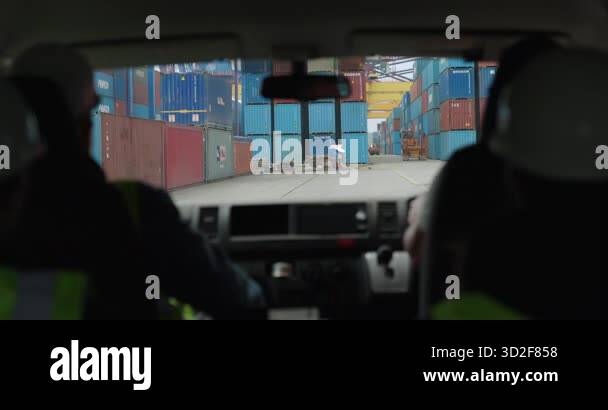 ALMATY, KAZAKHSTAN - OCTOBER 09 2025: View from car window shows ...