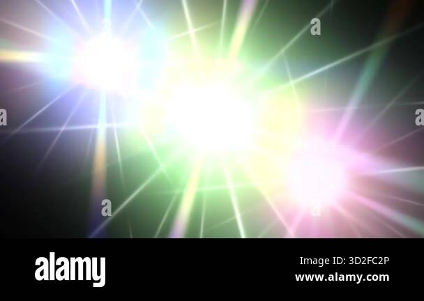 Dynamic abstract background featuring animated colorful light flares ...