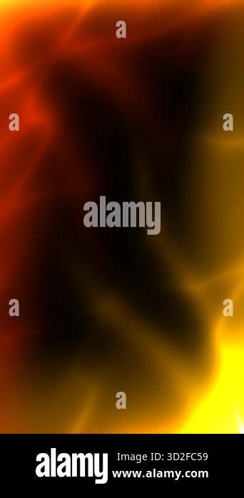 Fiery abstract background featuring animated glowing waves and lines ...