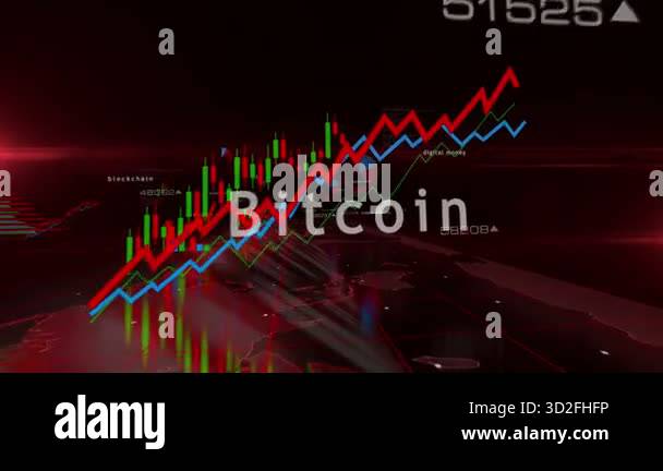 Bitcoin digital money charts and graphs diagram seamless and loopable ...