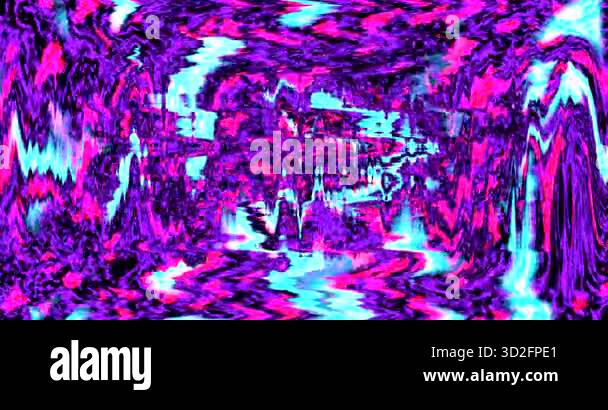 Experience a captivating tunnel video loop featuring vivid colors and ...