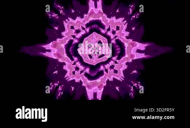 This seamless video loop features a colorful tunnel design that creates ...