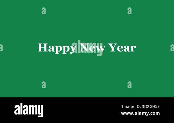 Happy new Year Animation clip Footage Stock Video Footage - Alamy