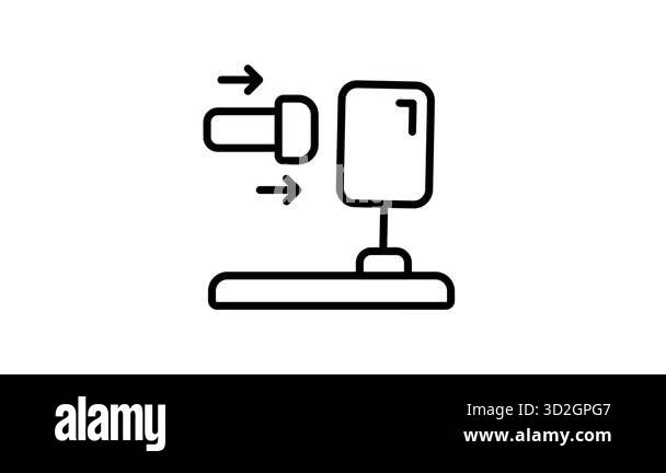 Law of action animated icon creatively designed in line style Stock ...
