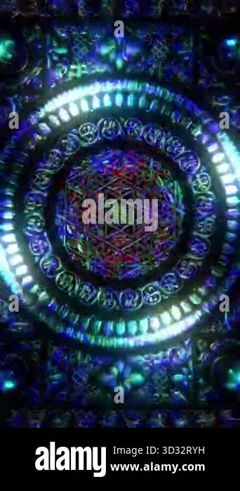 Mythic sacred geometry loop with luxury ornamental aesthetic for ...