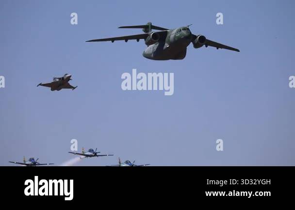 Braslia, DF, Brazil, September 7, 2025. Brazilian military aircraft, F ...