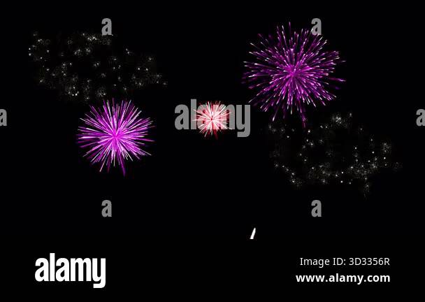 Colorful fireworks background or overlay, concepts, ideas, 4k ...