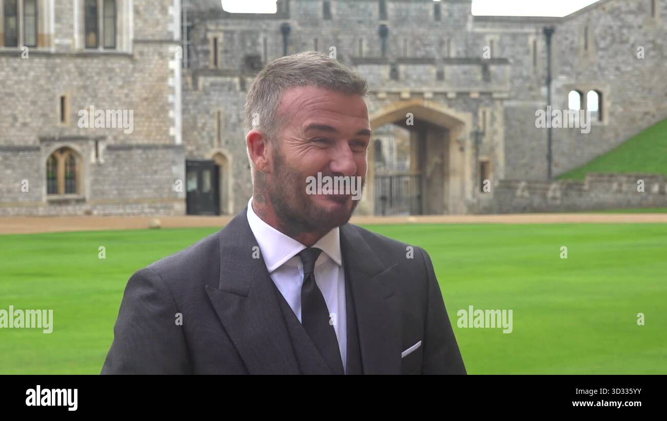 'It's a very proud day' says Sir David Beckham after King knights him ...